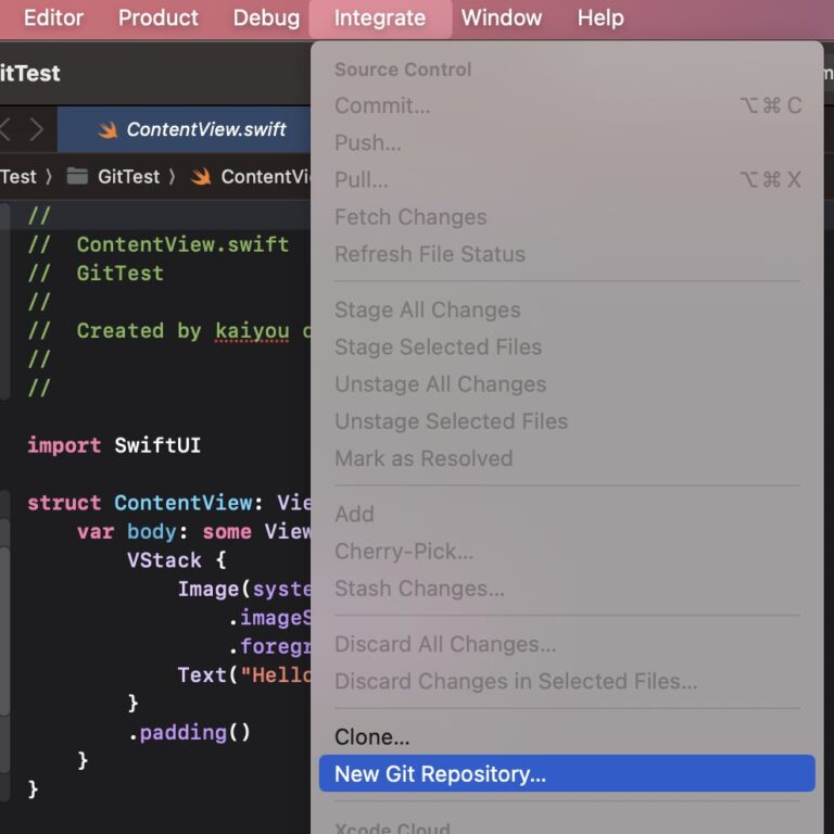 Xcodeを使用したGitバージョン管理の操作方法｜海洋のBLOG